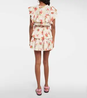 LoveShackFancy Nora Floral Crop Top