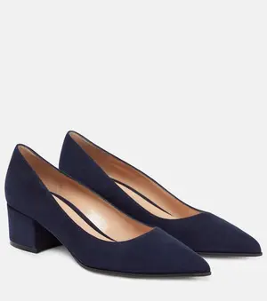 GIANVITO ROSSI Piper Suede Pumps