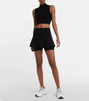Live The Process Alba Ribbed-knit Skort