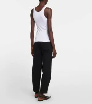 TOTEME Cotton-blend Jersey Tank Top - White