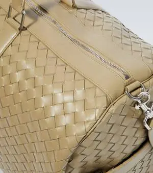 Bottega Veneta Large Intrecciato Leather Duffle Bag - Beige