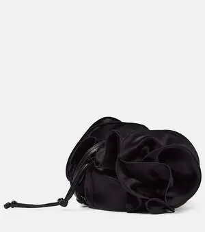Magda Butrym Ruched Satin Shoulder Bag