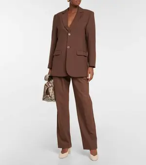 SIR. Single-breasted Wool-blend Blazer