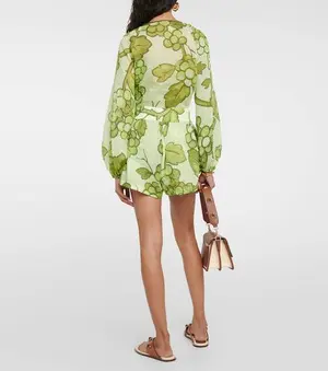 Etro Printed Ramie Shorts