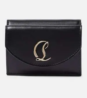 CHRISTIAN LOUBOUTIN Embellished Leather Wallet - Black