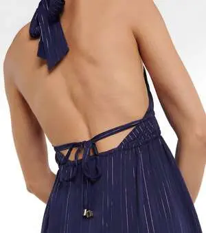 Heidi Klein Striped Halterneck Maxi Dress
