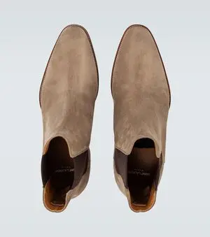 Saint Laurent Wyatt Suede Chelsea Boots