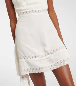Rixo Ronan Lace-trimmed Minidress