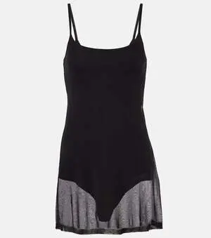 Jacquemus La Robe Maille Roupao Minidress - Black
