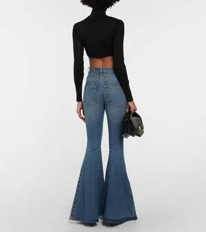 Alaïa Ribbed-knit Cropped Cardigan