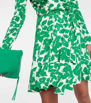 Diane Von Furstenberg Didi Floral Mini Wrap Dress