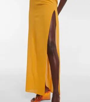 NENSI DOJAKA Cutout Halterneck Maxi Dress