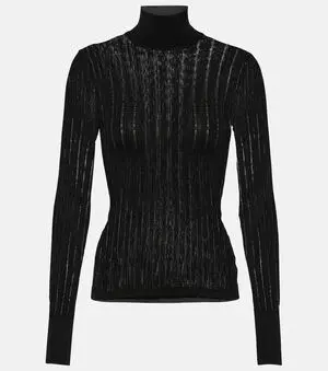 Alaïa Crinoline Turtleneck Sweater