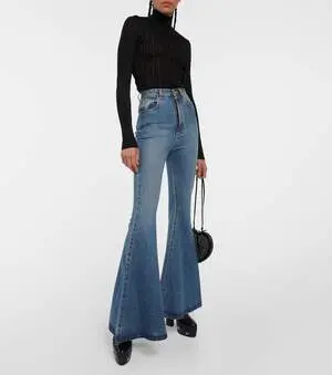 Alaïa Crinoline Turtleneck Sweater