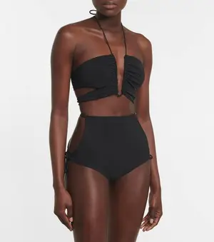 NENSI DOJAKA High-rise Cutout Shorts