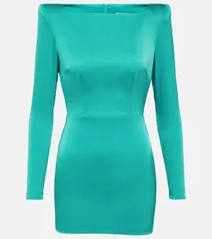 Alex Perry Crepe Satin Minidress
