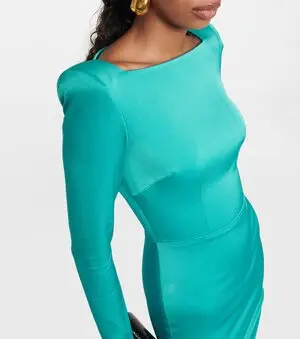Alex Perry Crepe Satin Minidress