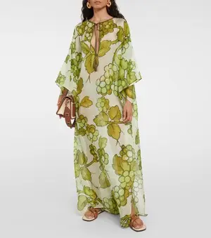 Etro Printed Silk Kaftan