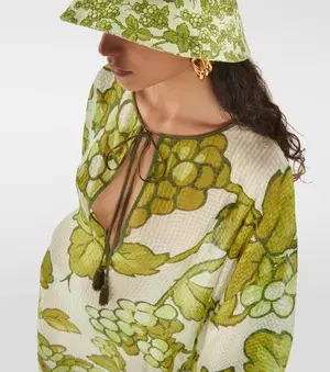 Etro Printed Silk Kaftan