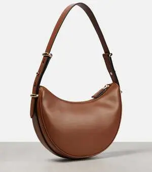 Prada Arque Small Leather Shoulder Bag - Brown