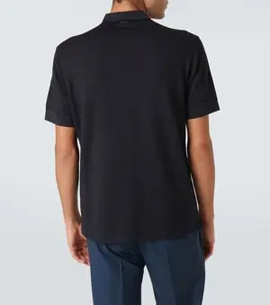 Zegna Cotton And Silk Polo Shirt