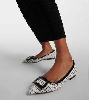 ROGER VIVIER Gommettine Buckle Ballet Flats