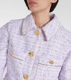 Nina Ricci Cropped Cotton-blend Tweed Jacket