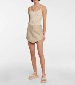 Simkhai Ralia Crocheted Crop Top