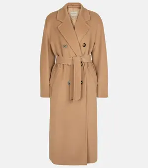 Max Mara Madame Wool And Cashmere Coat - Brown