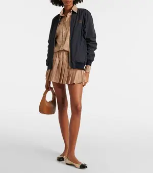 TOD'S Metallic Leather Ballet Flats