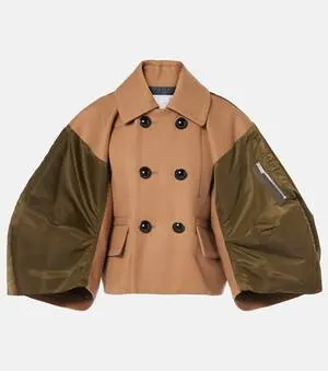 Sacai Wool And Twill Jacket