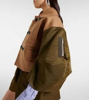 Sacai Wool And Twill Jacket