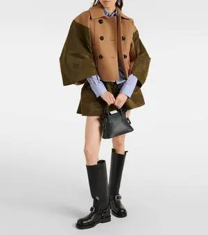 Sacai Wool And Twill Jacket