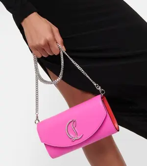 CHRISTIAN LOUBOUTIN Leather Wallet On Chain