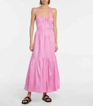 LEE MATHEWS Ali Linen Maxi Dress
