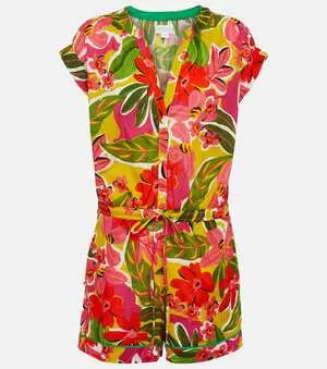 Velvet By Graham & Spencer Pam Printed Cotton Jumpsuit - Multicoloured