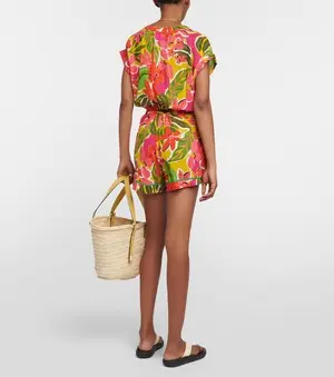 Velvet By Graham & Spencer Pam Printed Cotton Jumpsuit