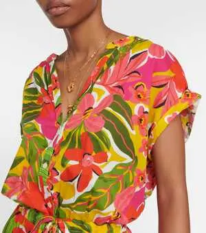 Velvet By Graham & Spencer Pam Printed Cotton Jumpsuit