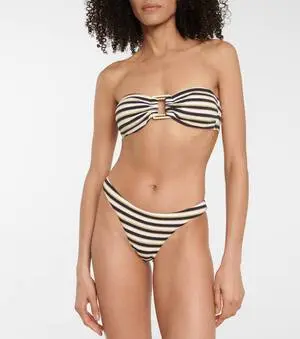Melissa Odabash Angola Striped Bikini Top
