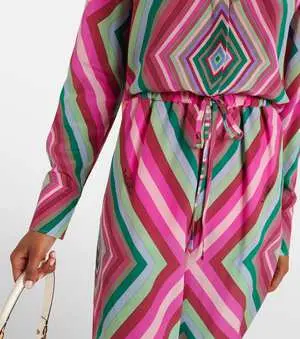 Valentino Garavani Printed Silk Palazzo Pants