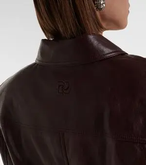 Magda Butrym Oversized Leather Jacket