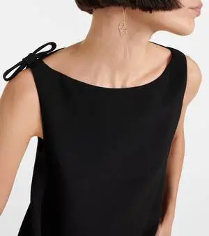 Valentino Garavani Feather-trimmed Mini Dress