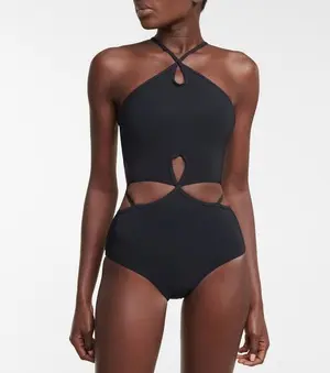 Christopher Esber Cutout Halterneck Swimsuit
