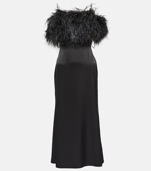David Koma Feathered Cocktail Dresses