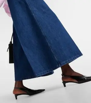 PATOU High-rise Wide-leg Jeans