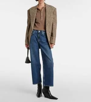 Ag High-rise Wide-leg Jeans