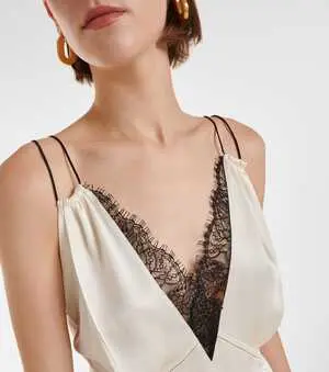 Victoria Beckham Lace-trimmed Camisole