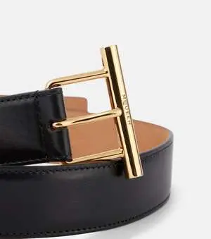 Alexander McQueen T-bar Leather Belt