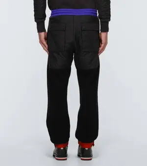 Moncler Fleece Wool-blend Pants