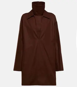 JIL SANDER Layered Cotton Minidress